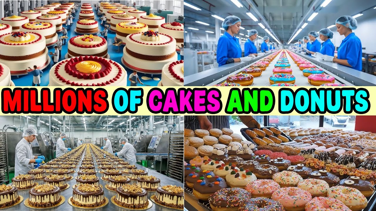 🍰 Inside the Modern Cake & Donut Factory | How Robots Bake Thousands of ...