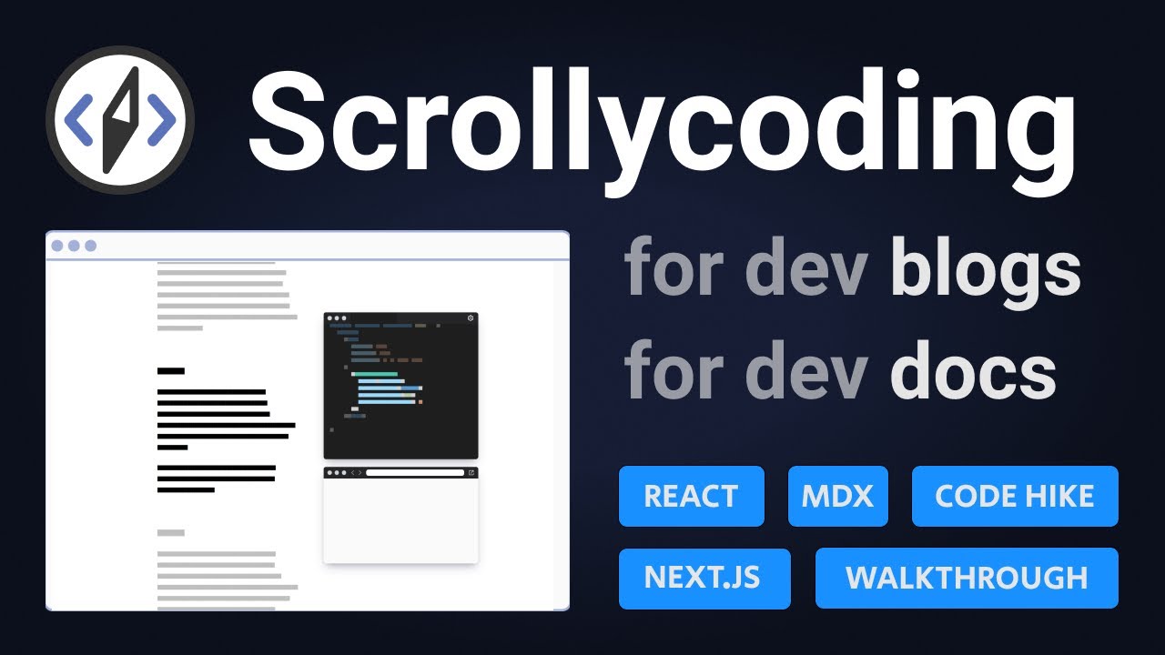 Scrollycoding - A new tool for dev blogs and docs | Code Hike (preview ...