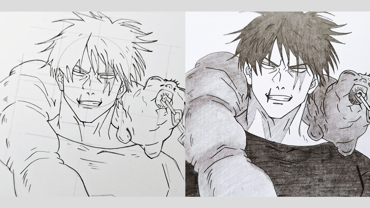 How to draw Toji Fushiguro step by step | Jujutsu Kaisen | Anime ...