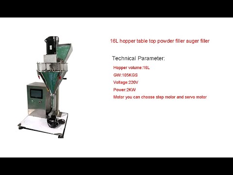 Semi automatic table top powder filler - YouTube
