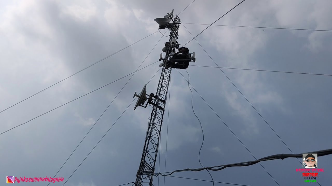 Memasang AC Sectoral ke Tower | RT RW Net - YouTube