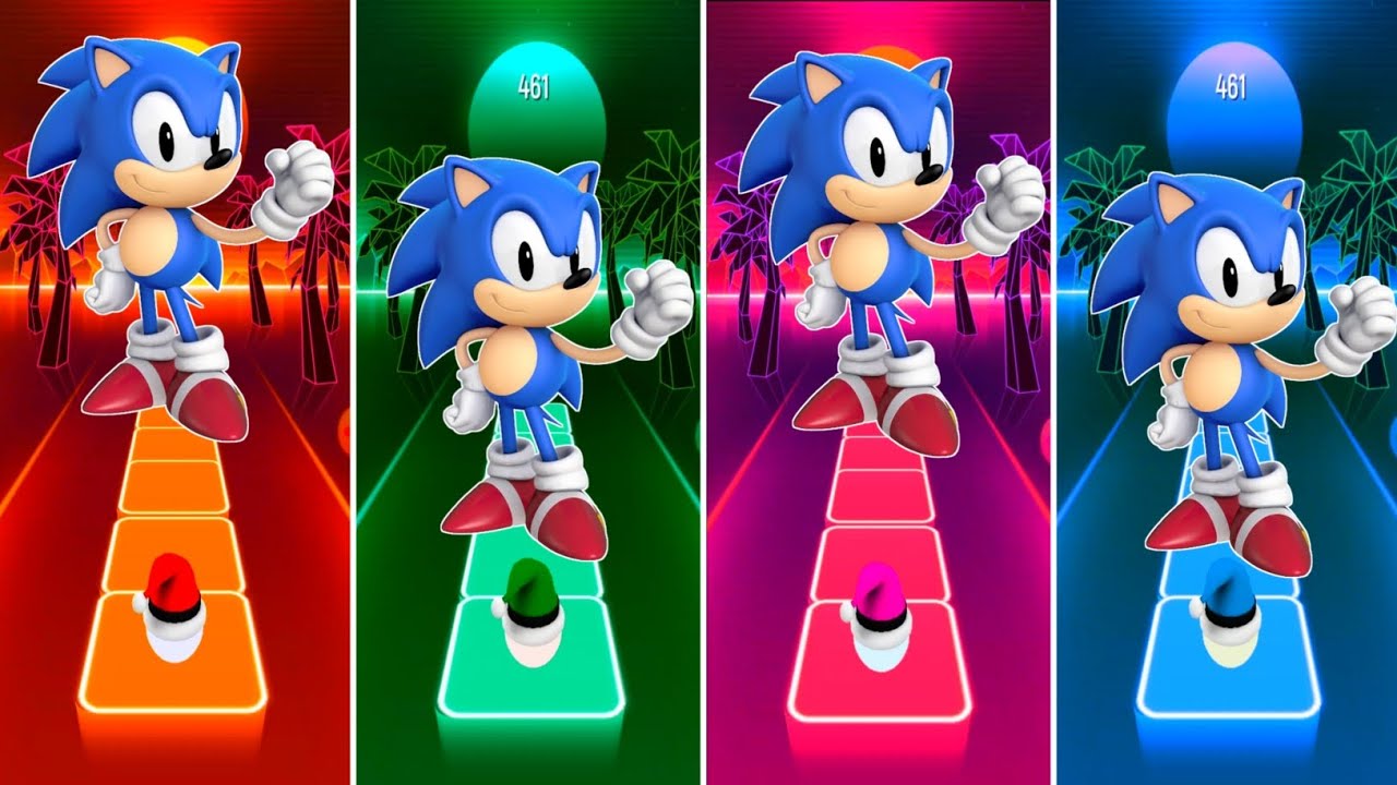 Sonic The Hedgehog 💯 Sonic Pink💯 Big Joe💯 Sonic Dark ||Tiles Hop Edm ...