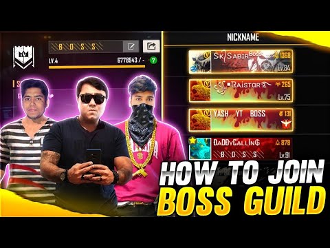 How to join BOSS guild?😱😱 Join Indian No 1 Guild / RAFEEK GAMING - YouTube