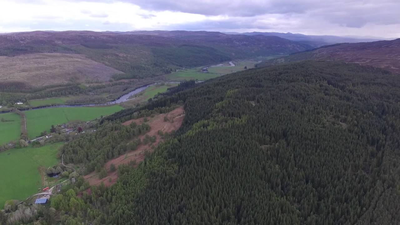 Struy, Scotland - 360 from 1000ft - YouTube