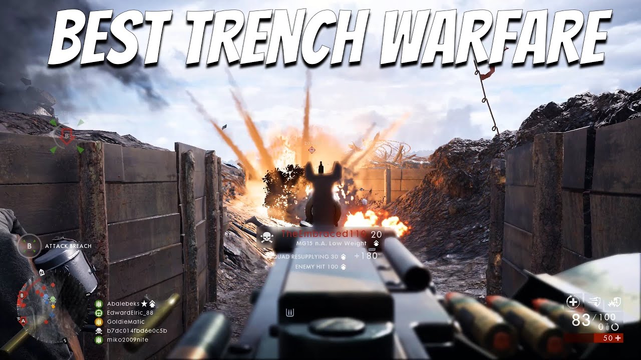 Best Trench Warfare in Battlefield 1 - YouTube