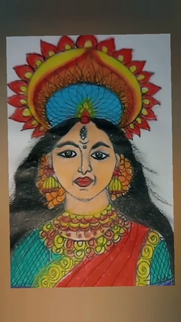 Devi Durga Mata drawing 🙏 - YouTube