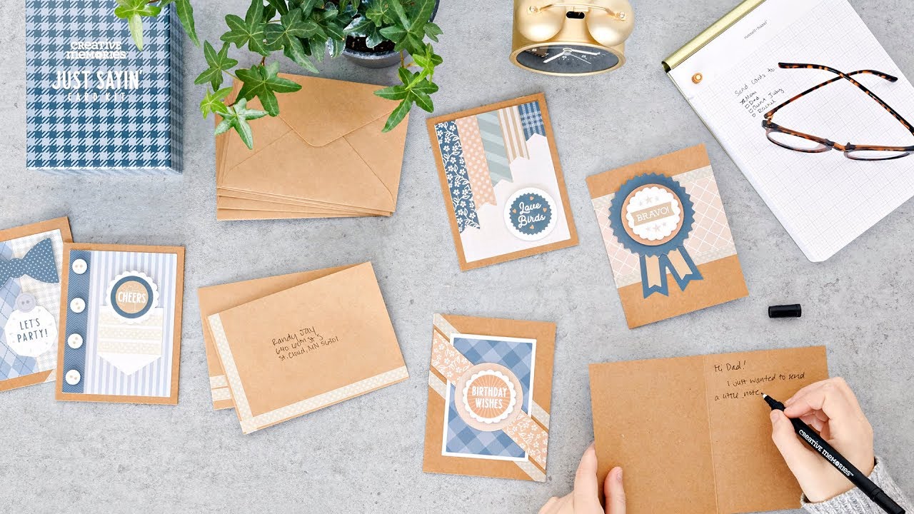 How to Create a Card with the Just Sayin' Card Kit by Creative Memories ...