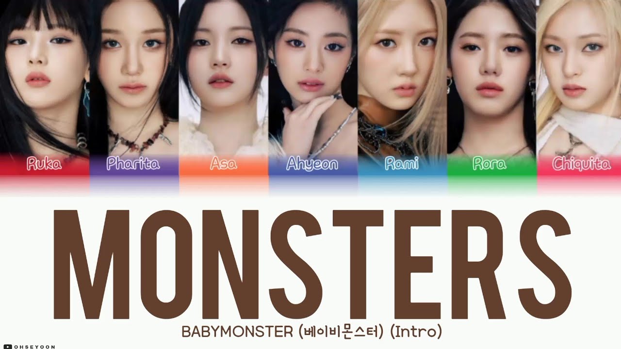 BABYMONSTER (베이비몬스터) - 'Monsters (Intro)' Lyrics [Color Coded Lyrics ...