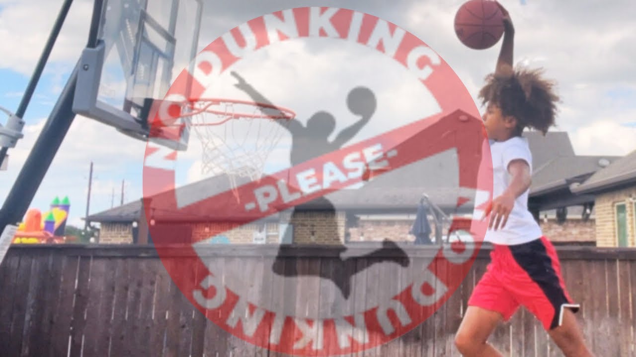 Hoopers when they see a “No Dunking” Sign… - YouTube