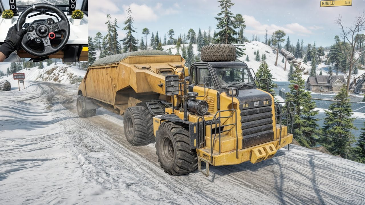 Ultimate Heavy Cargo Load Transport With CATERPILLAR-770G | SnowRunner ...