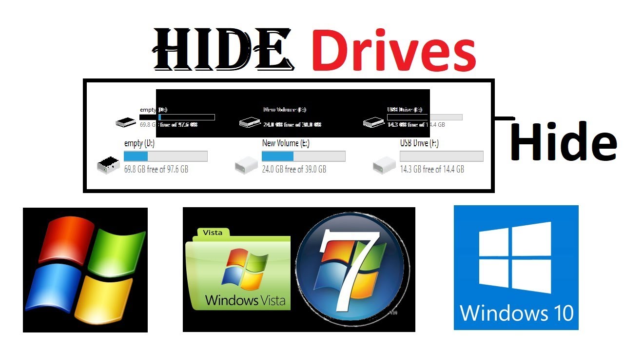 How TO Hide DRIVES | How to hide these specified drives in My Computer ...
