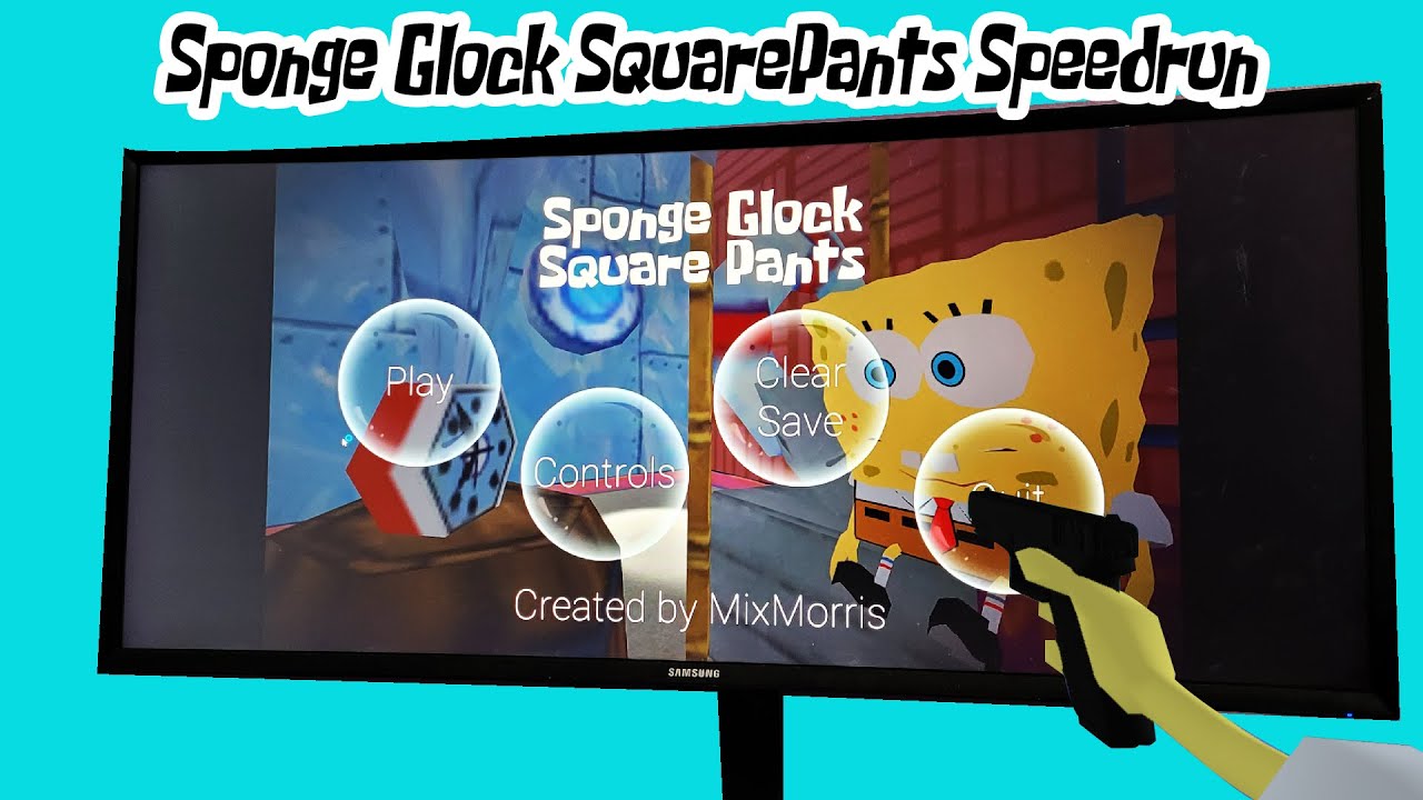 1 min away from WR - Spongeglock Squarepants Speedrun (4:32) - YouTube
