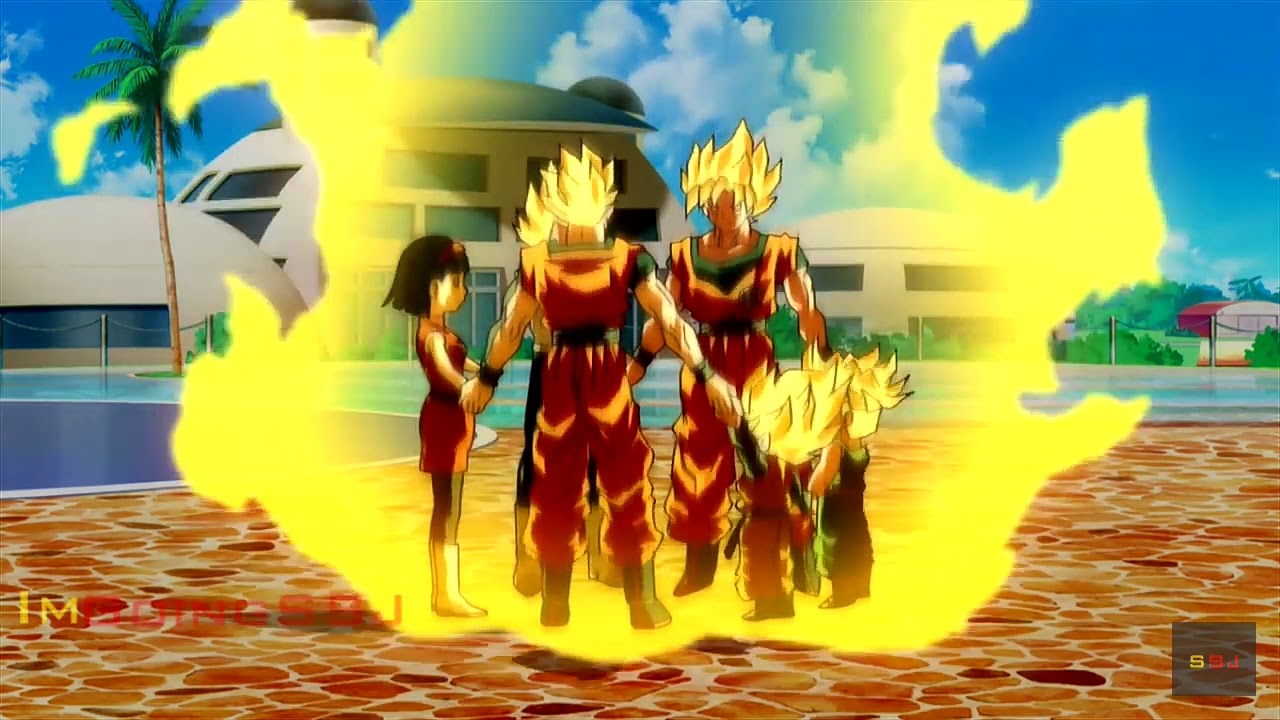 Goku turns into super saiyan god red for first time - YouTube