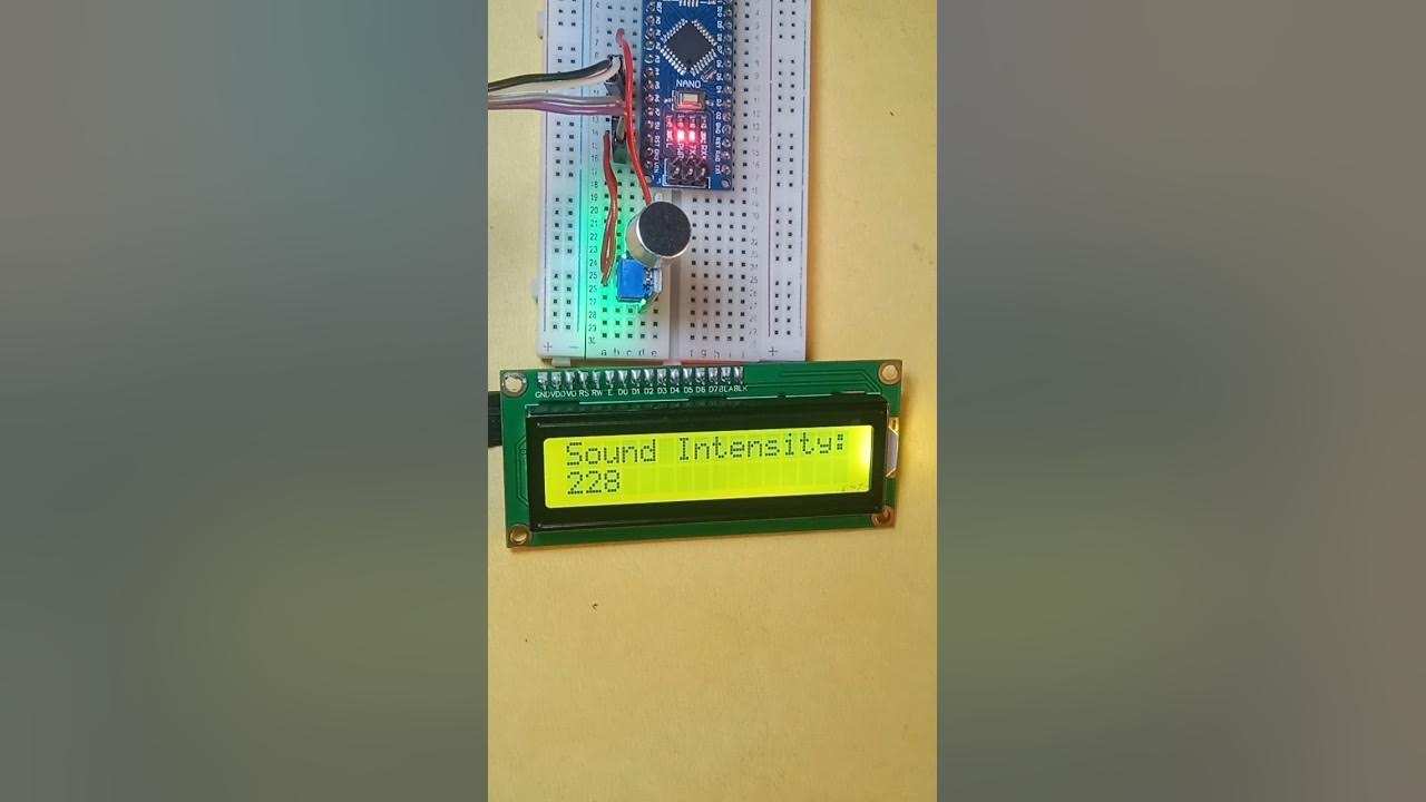 Sound Intensity using sound sensor #arduino #shorts #ytshorts # ...