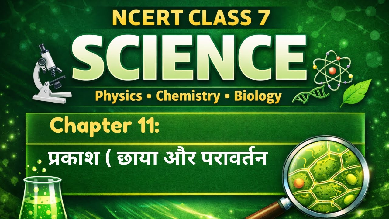 प्रकाश: छाया और परावर्तन | Class 7 Science Chapter 11 | NCERT ...