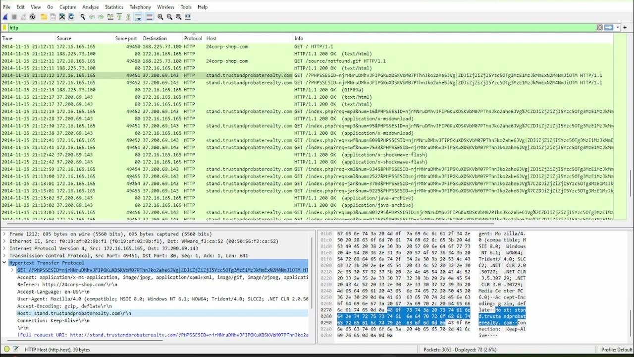 Wireshark Malware Traffic Analysis - YouTube