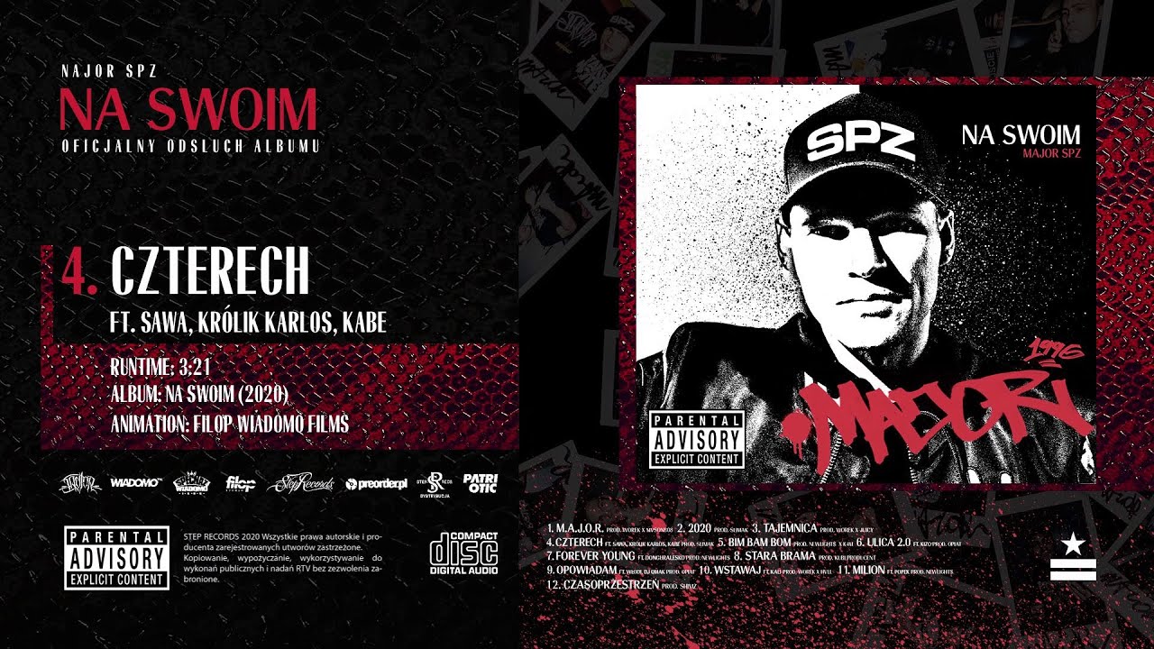 Major SPZ ft. Sawa, Królik Karlos, Kabe - Czterech - YouTube Music