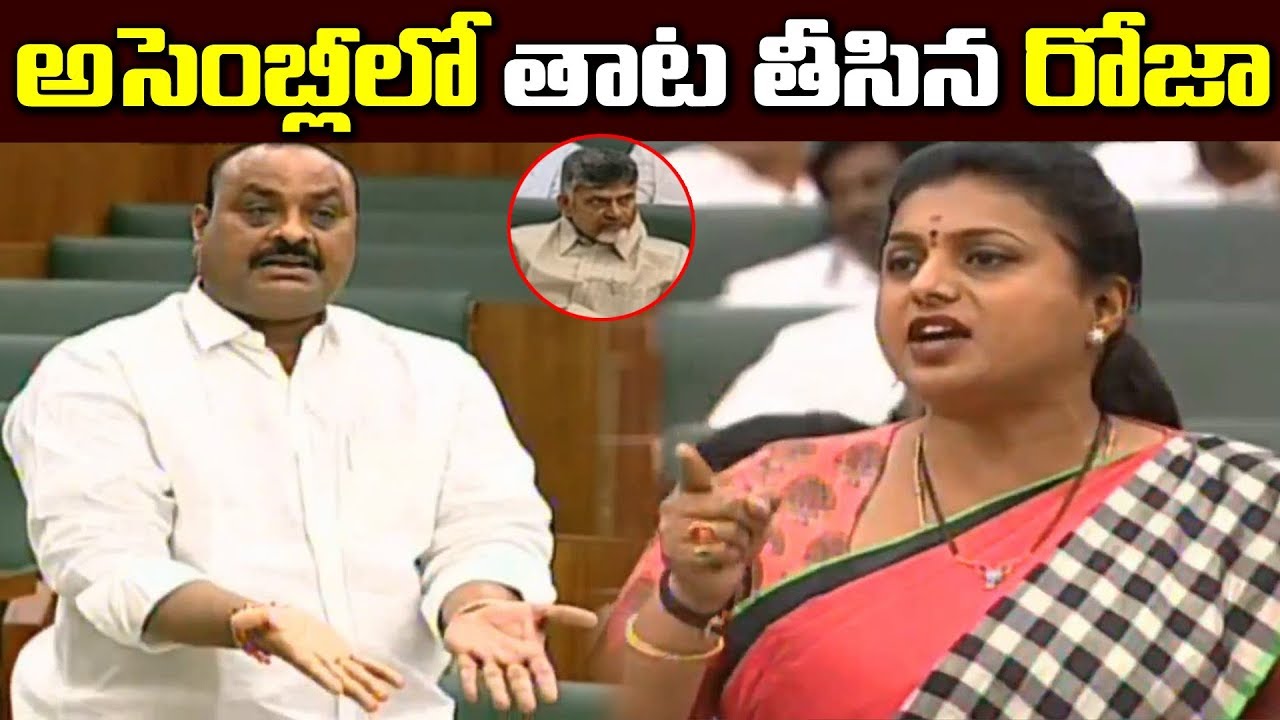 అసెంబ్లీ లో చంద్రబాబు పై రెచ్చిపోయి మాట్లాడిన రోజా | MLA Roja Speech at ...
