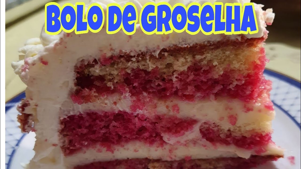 Como fazer bolo de groselha! Receita completa! - YouTube