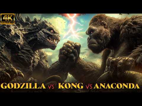 Godzilla and King Kong vs Giant Anaconda — The Battle No One Expected on Skull Island