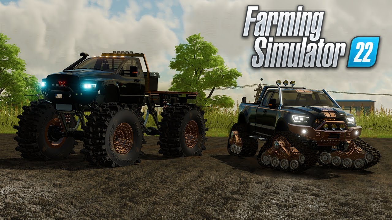 Monster Trucks in Farming Simulator! - Johnson Farmstead - FS22 - Ep: 6 ...