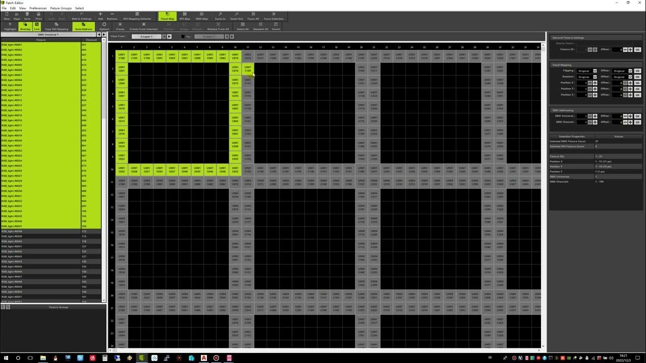 DXF transfor to MADRIX5 map(2D) - YouTube
