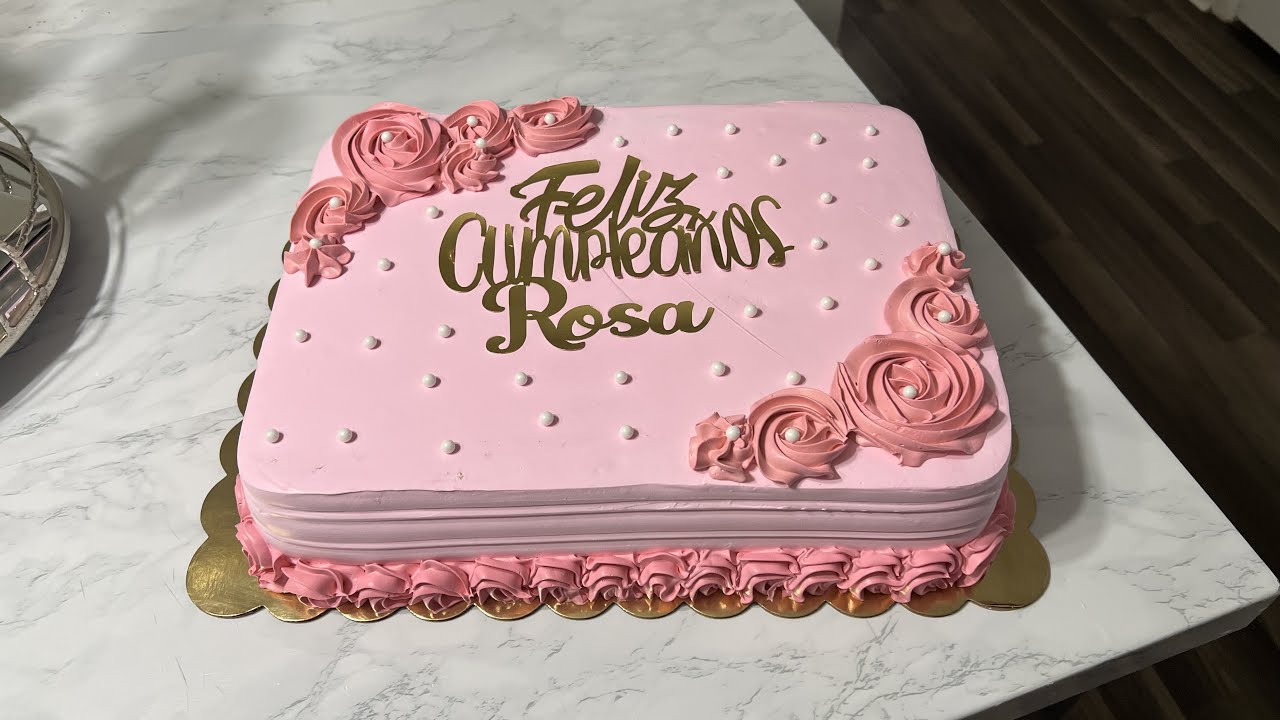 Como alizar un pastel media plancha paso a paso / como decorar un ...