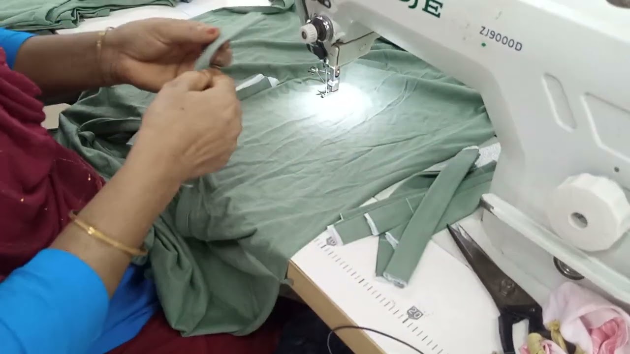 Double placket join & Scissoring - YouTube