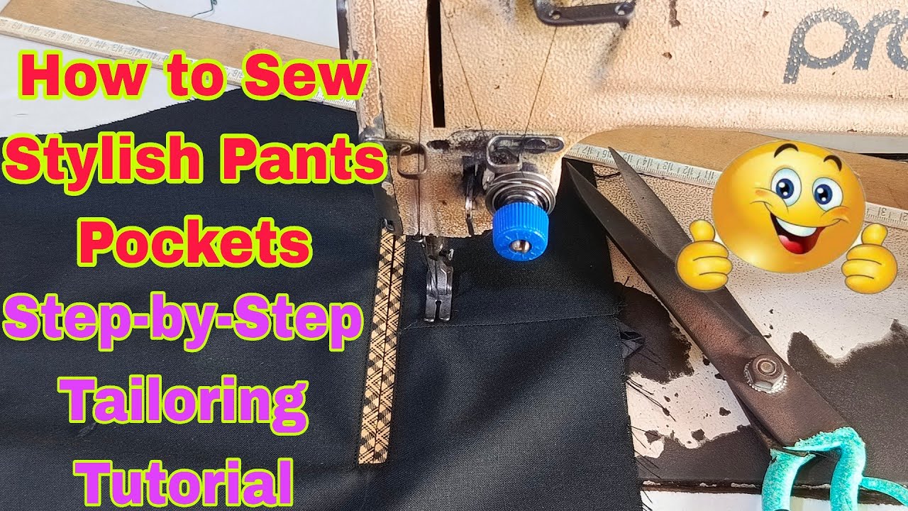How to Sew Stylish Pants Pockets | Step-by-Step Tailoring Tutorial ...
