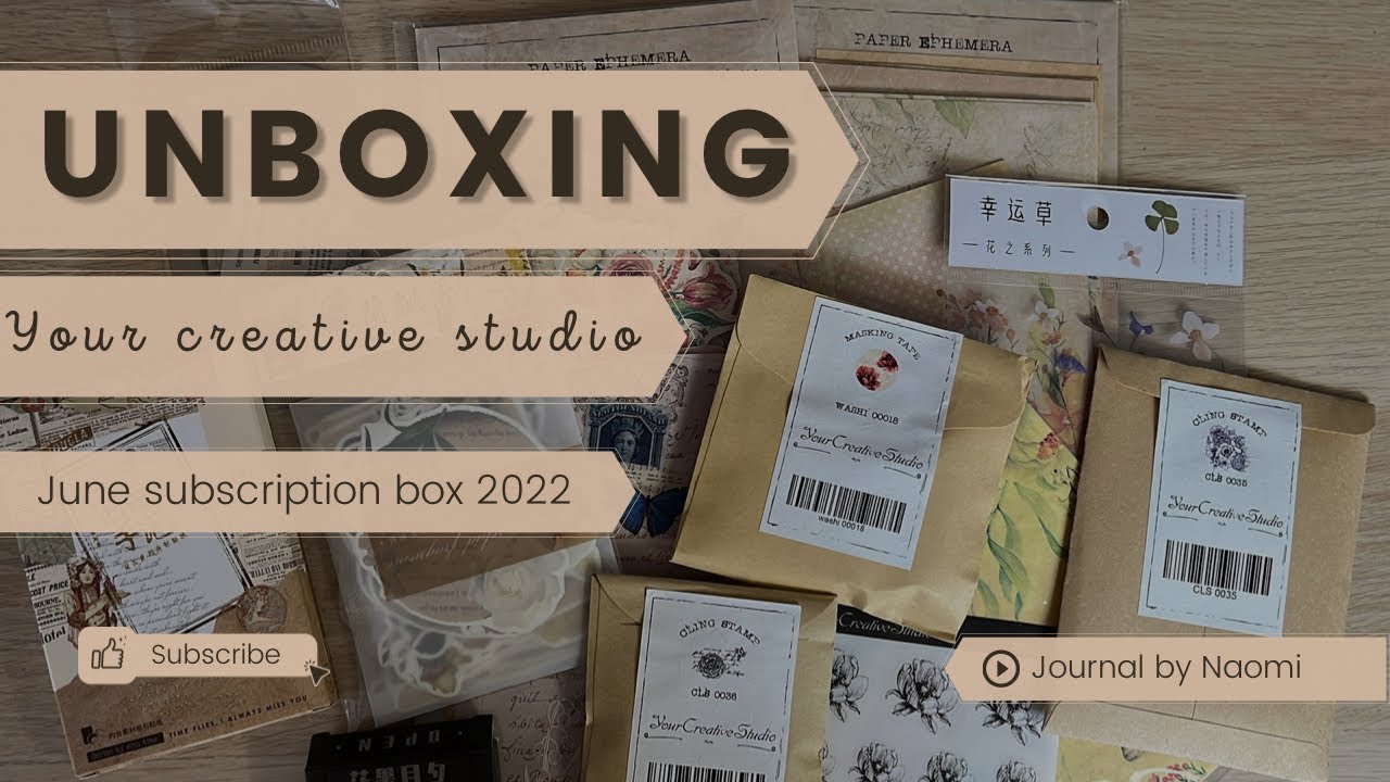 Unboxing Your Creative Studio | June subscription box - YouTube