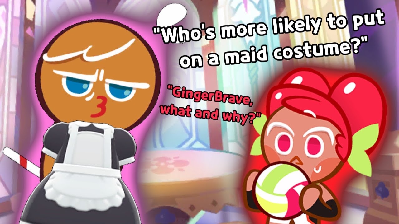 GINGERBRAVE IN A MAID COSTUME?! (Cookie Run: Who's More Likely) - YouTube