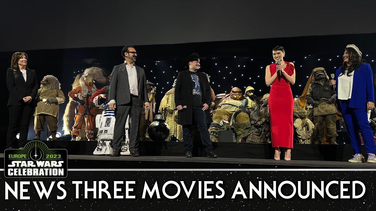 Three Star Wars Films Announced (Celebration 2023 News) - YouTube