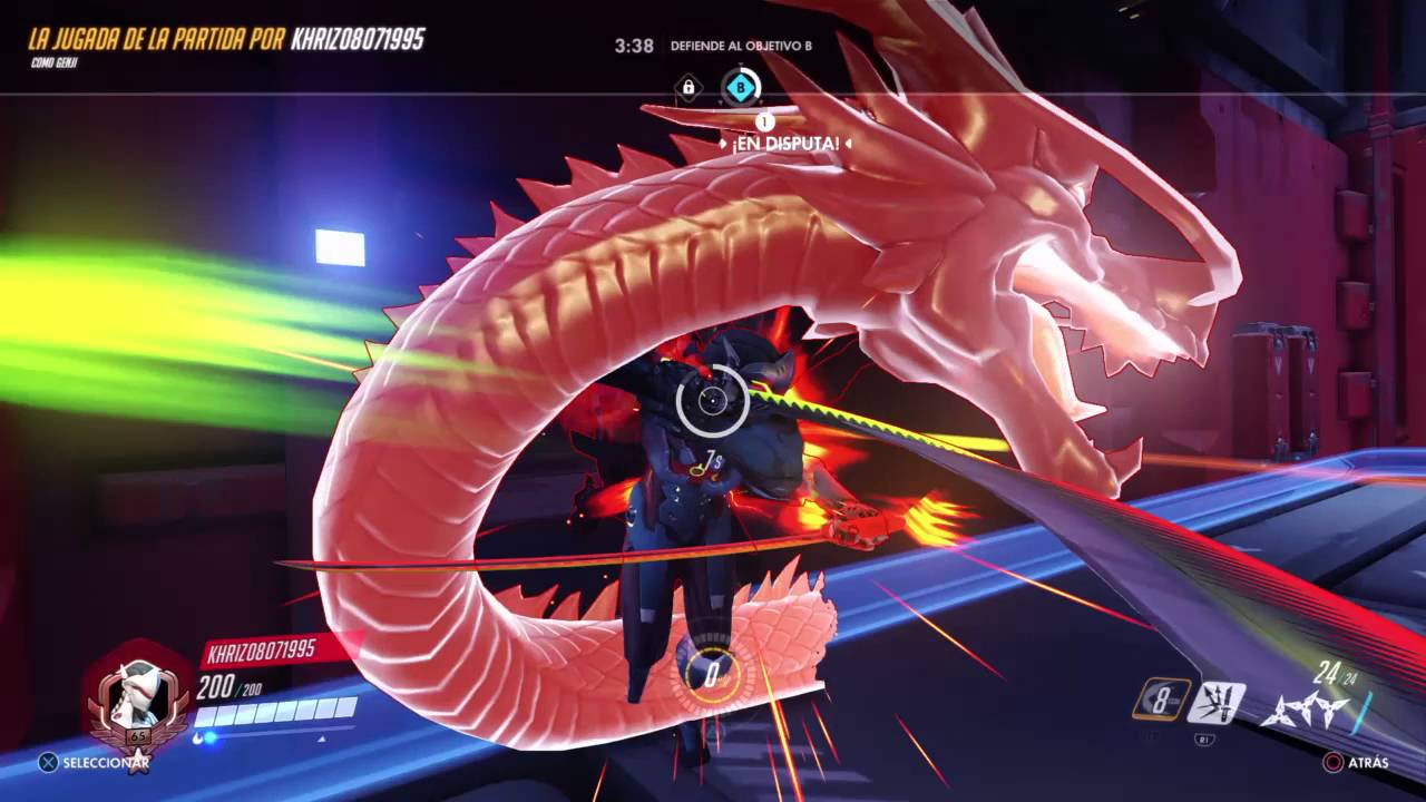 Overwatch genji 4 kills reflect - YouTube