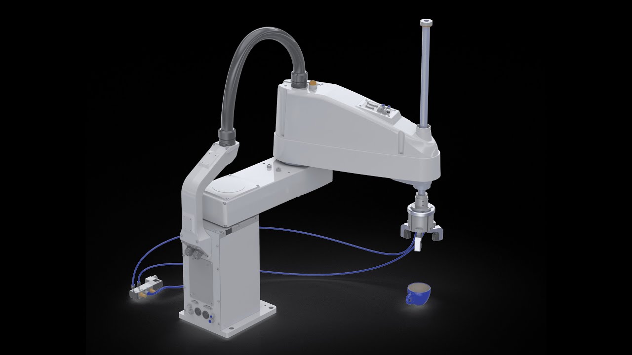 Lifting & Moving Object using SCARA robot - YouTube