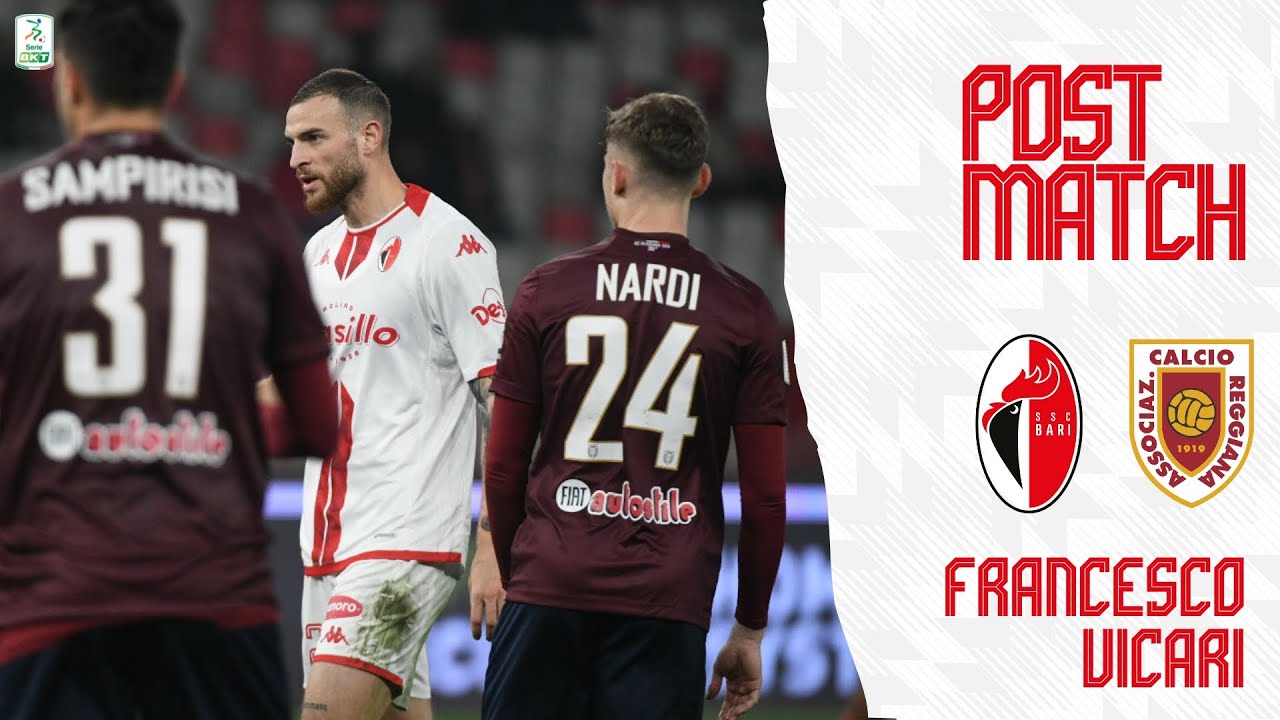 Francesco Vicari | Intervista post partita | Bari 0-2 Reggiana | Serie ...