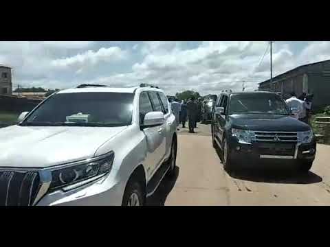 President Barrow visited the victims of the flood in Banjul - YouTube