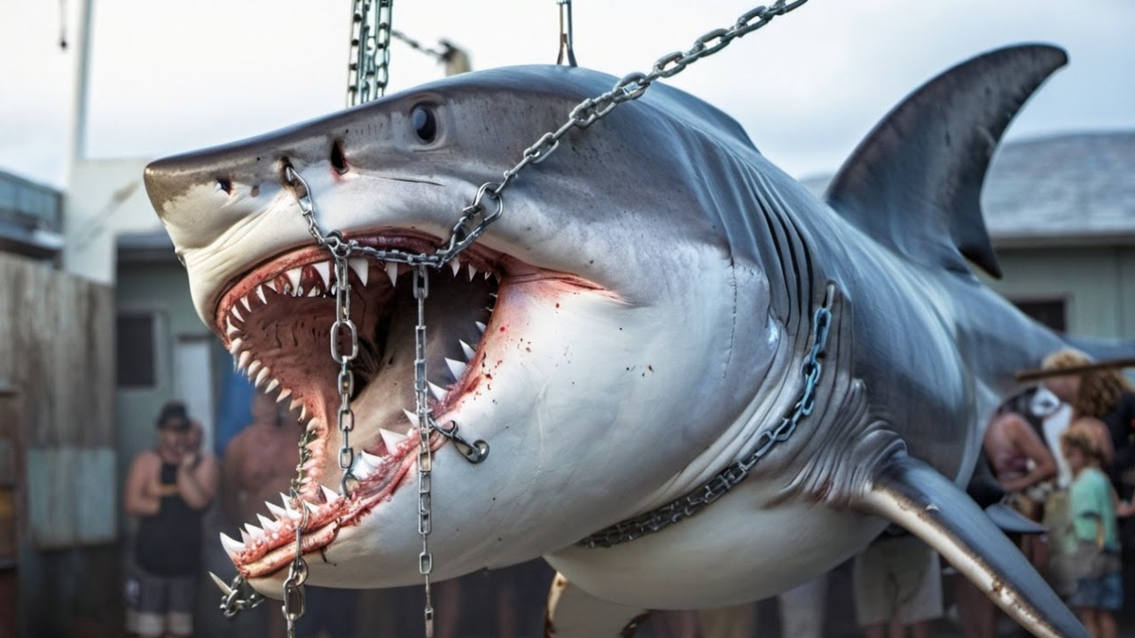 Largest Monster Sharks Ever Caught on Camera - YouTube