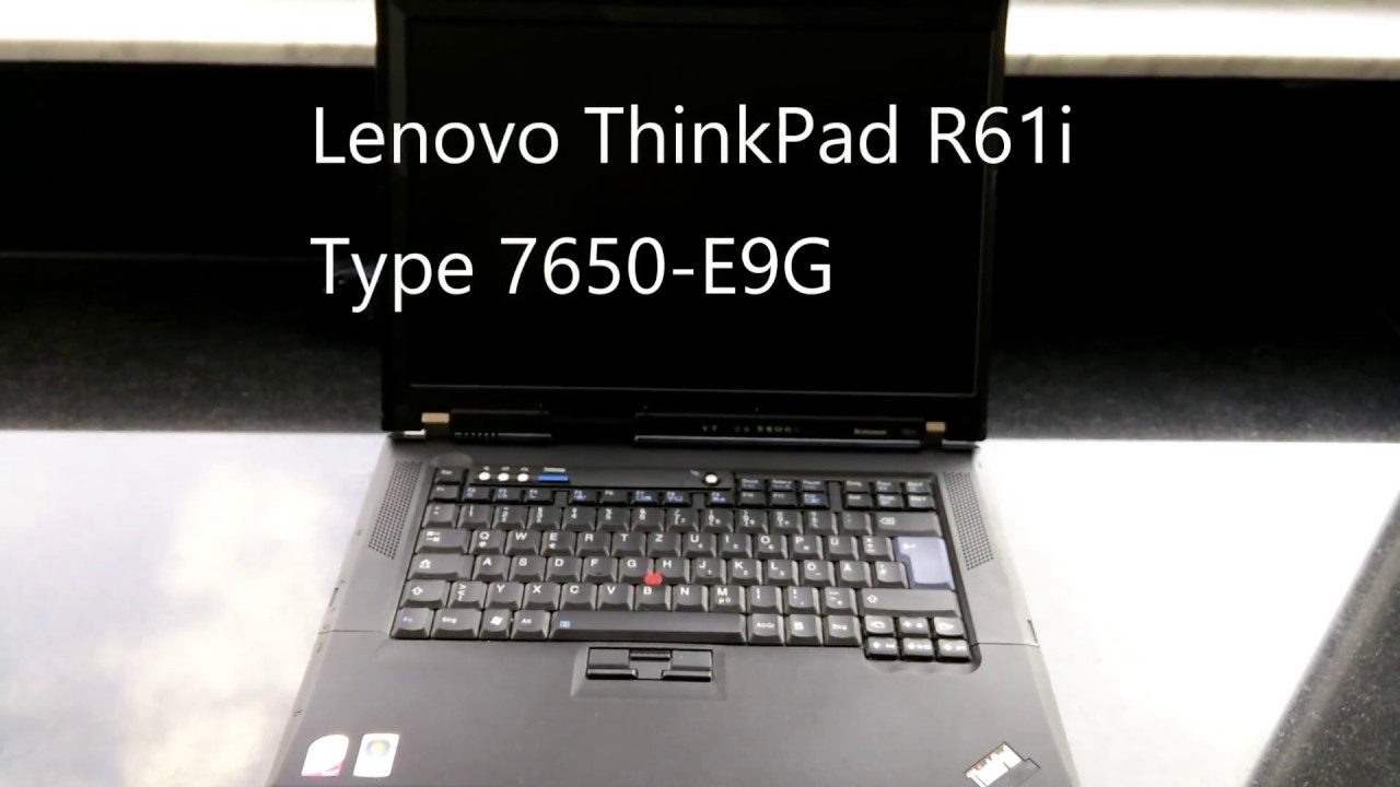 Lenovo ThinkPad R61i Notebook - 7650-E9G - YouTube