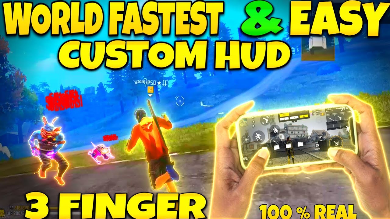 Top 3 Custom Hud Of Fastest 3 Finger Players | Best 3 Finger Custom Hud ...
