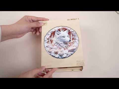 Adult Unique Shape Advanced Wooden Jigsaw Puzzle 3d Wolf