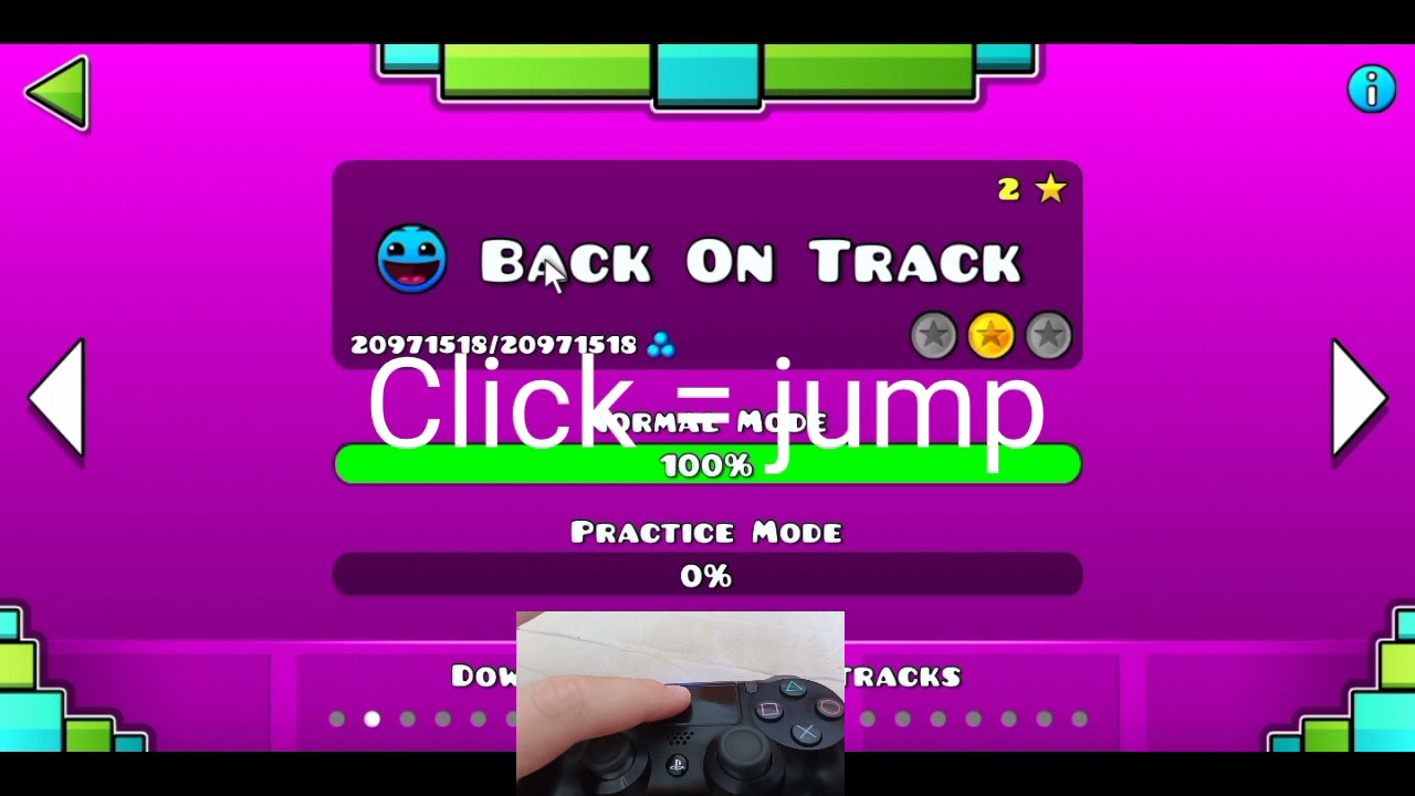 How to play geometry dash on ps4 controller No app downloads tutorial ...