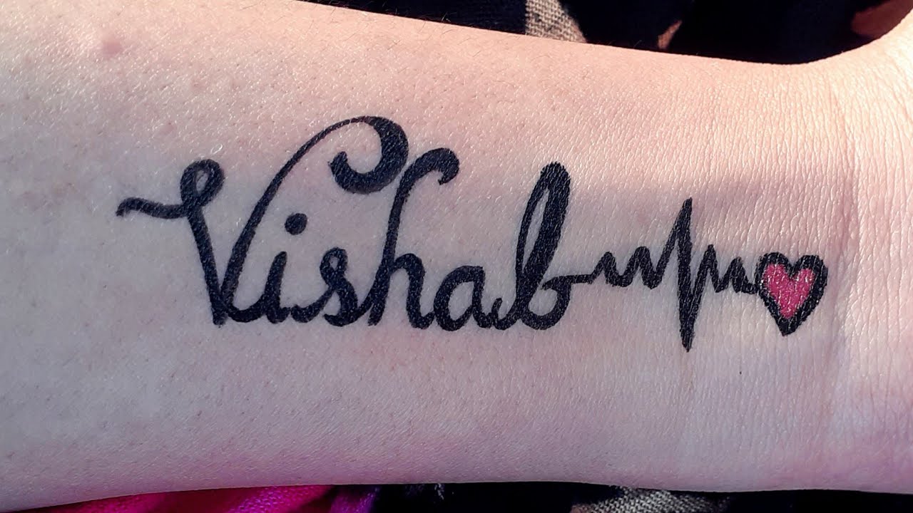 Vishal Name Tattoo Designs
