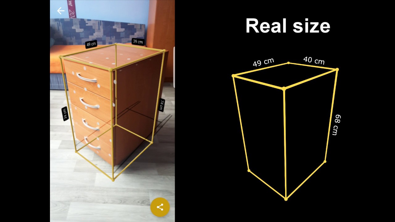 AR measure - Automatic measurement in Augmented Reality - YouTube