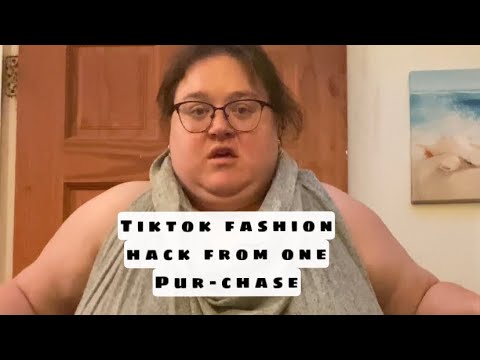 Tiktok fashion hack, 4 outfits in one. Is it a thneed? - YouTube