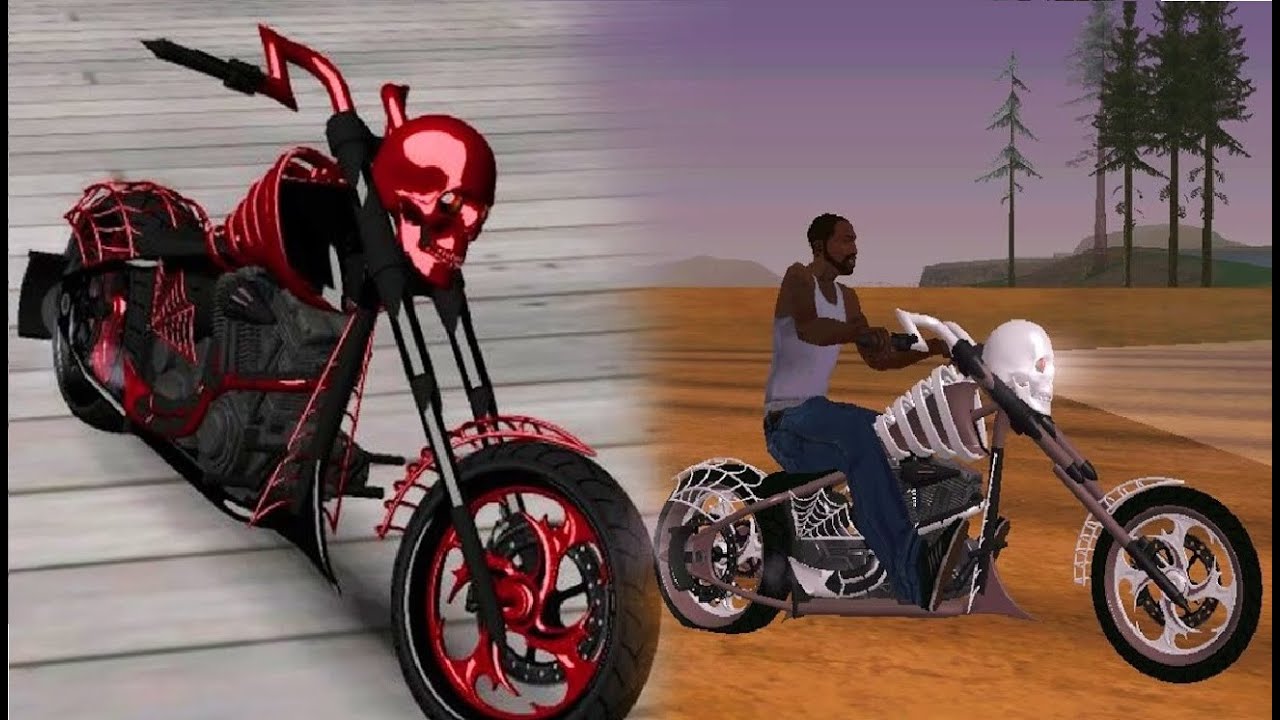GTA San Andreas SKULL BIKE Riding mod | Kokul Media - YouTube
