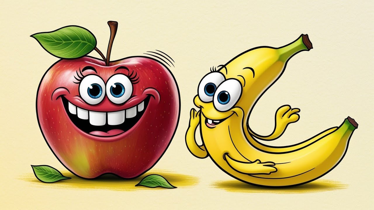 A FOR APPLE B FOR BANANA. KIDS LEARNING ABC. ABC CARTOON. CARTOONS ...