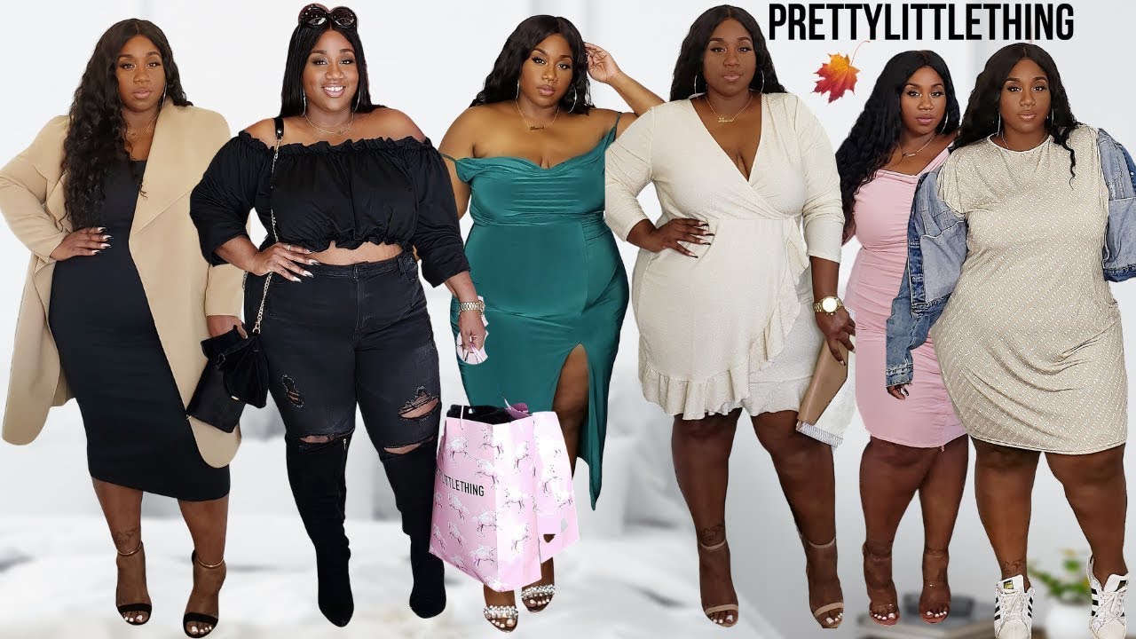 HUGE! PLUS SIZE PRETTY LITTLE THING Pre-BLACK FRIDAY HAUL! - YouTube