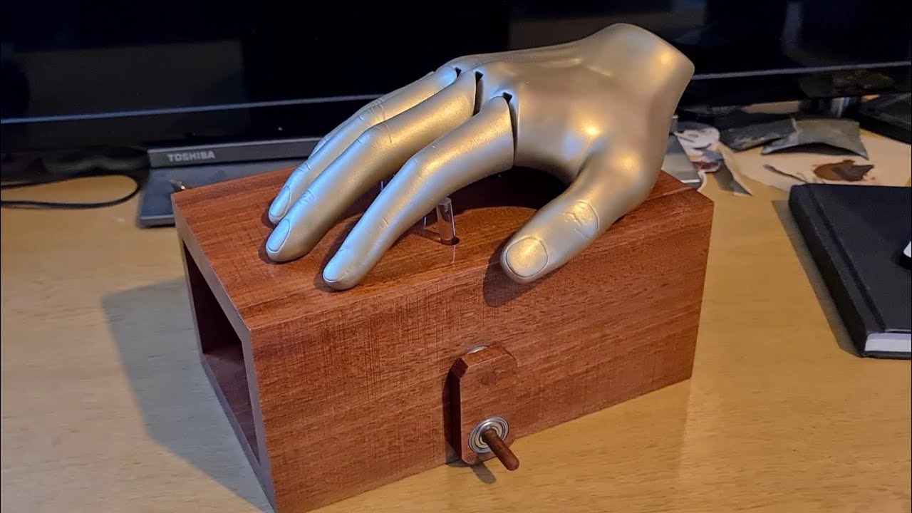 Tapping Fingers Impatient Hand Automata - YouTube