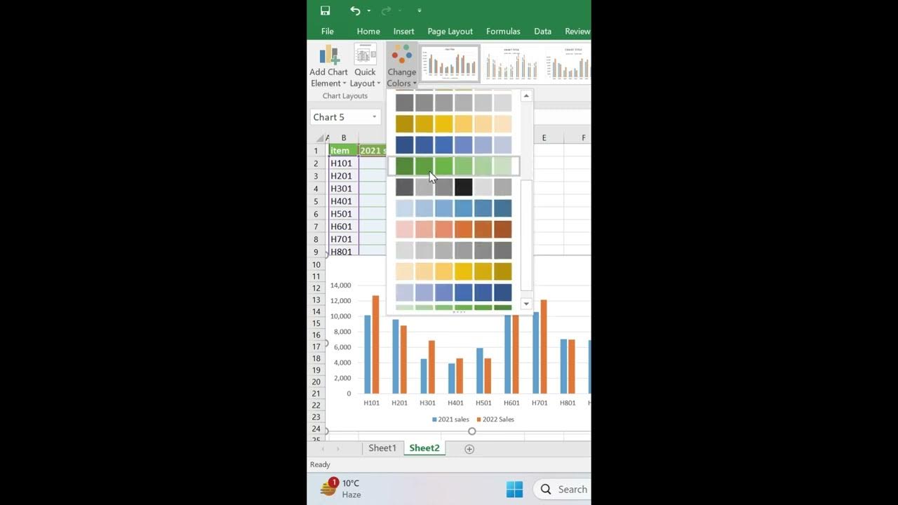 How to Create and Design a Clustered Column Chart in Excel | Step-by ...