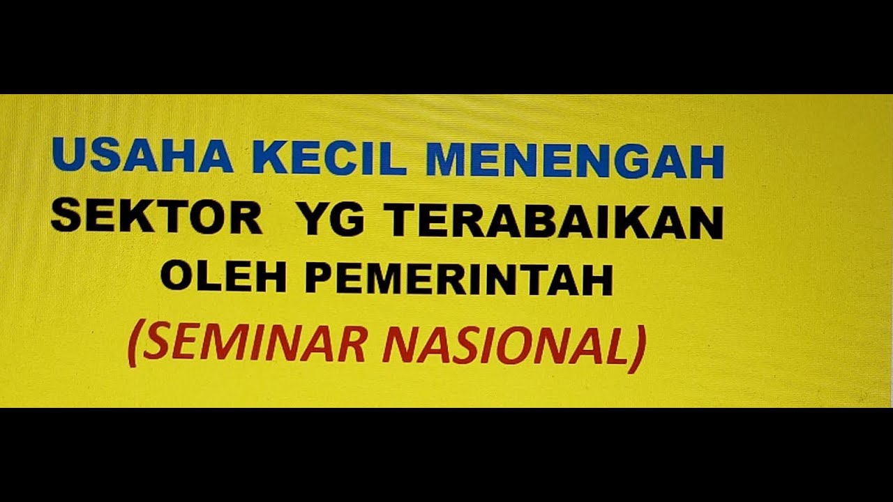 UMKM SEMINAR NASIONAL TENTANG USAHA KECIL. ASPEK HUKUM. OLEH : DR ...